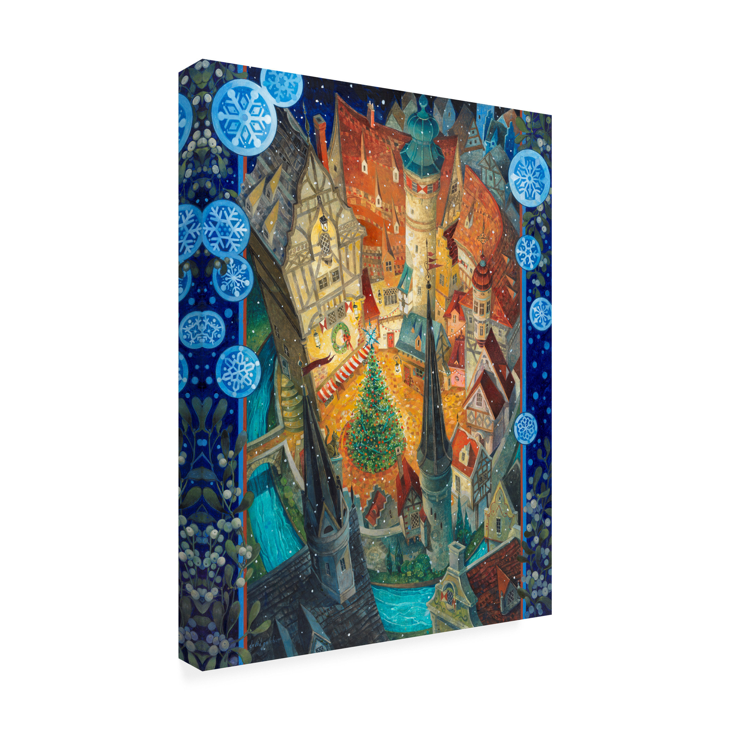 Bungalow Rose Pompilia A Silent Night On Canvas by David Galchutt Print ...