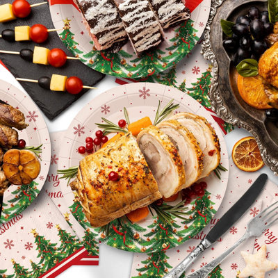 christmas party tableware