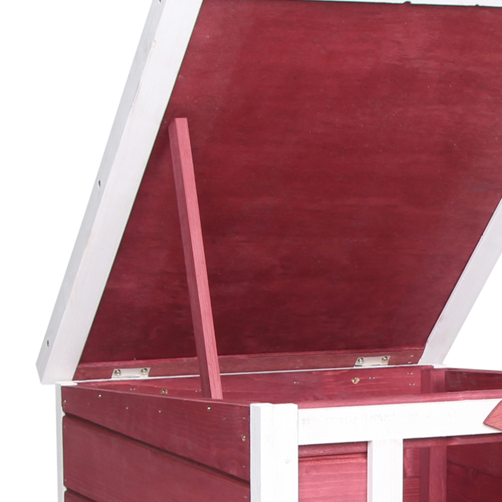Archie & Oscar™ Wooden Rabbit In Red - With Efficient Roof For Guinea ...