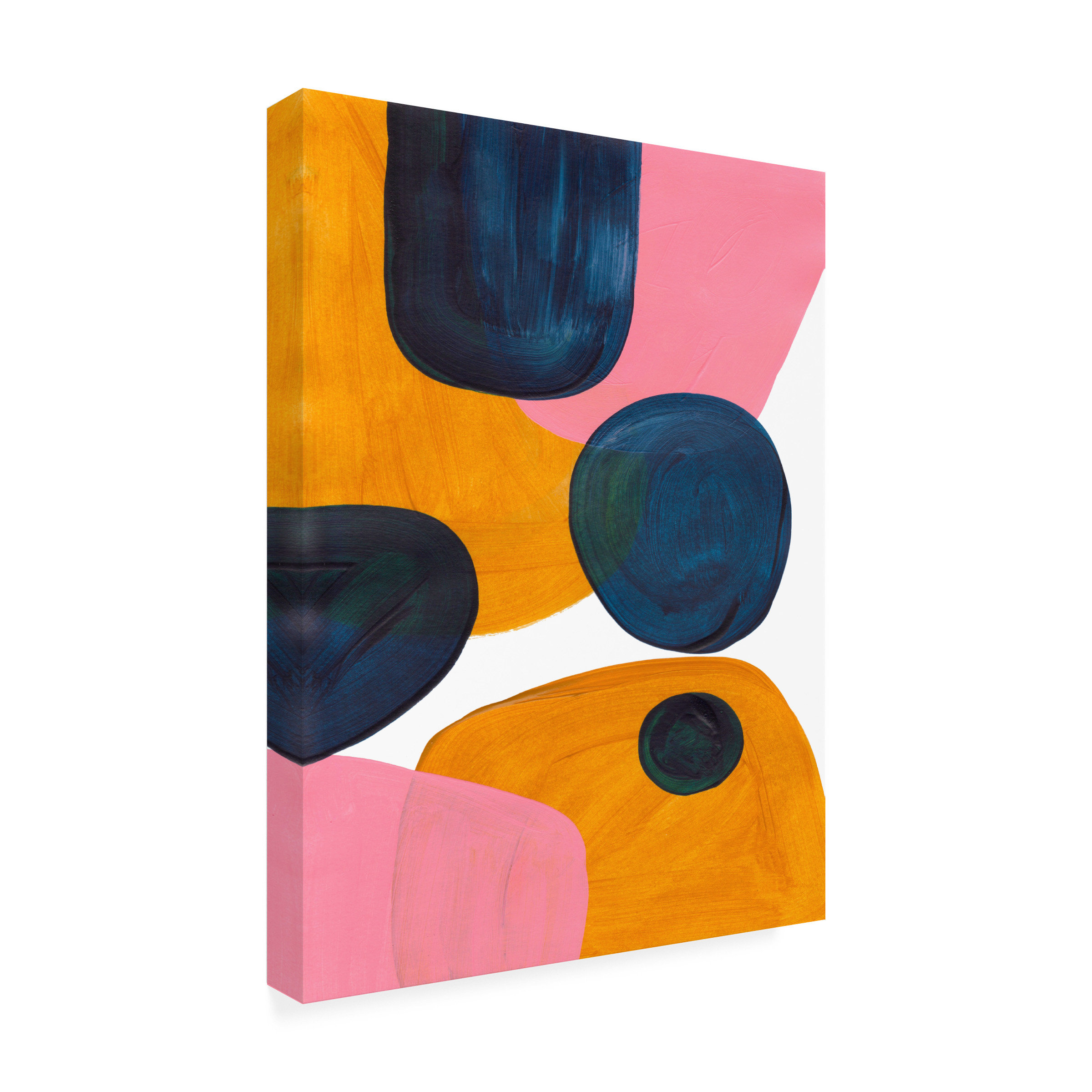 Wrought Studio™ Ejaaz Haniff Pink Rollie Pollie Canvas Art | Wayfair