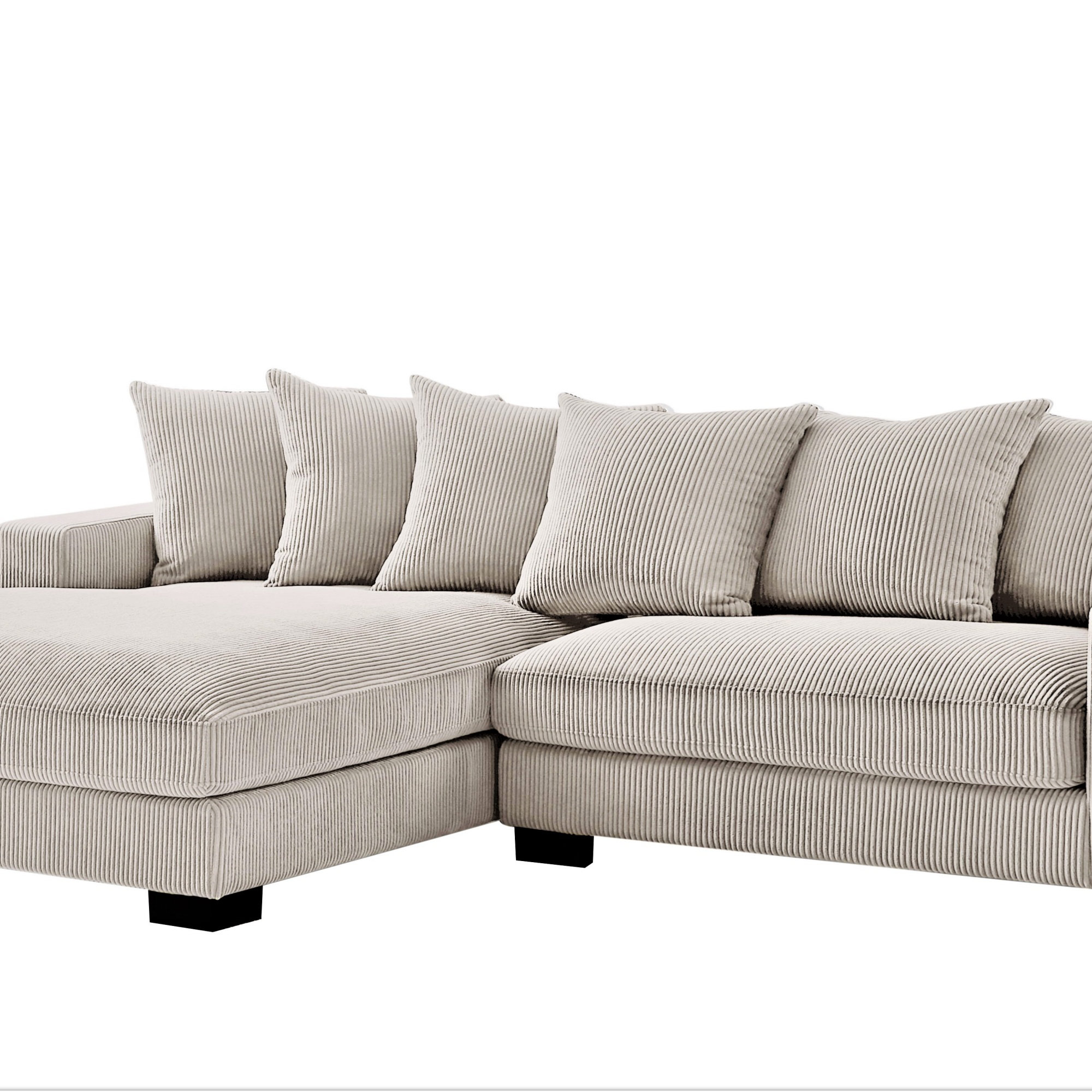 Latitude Run® Oversized Two-Piece Sectional Couches For Living Room ...