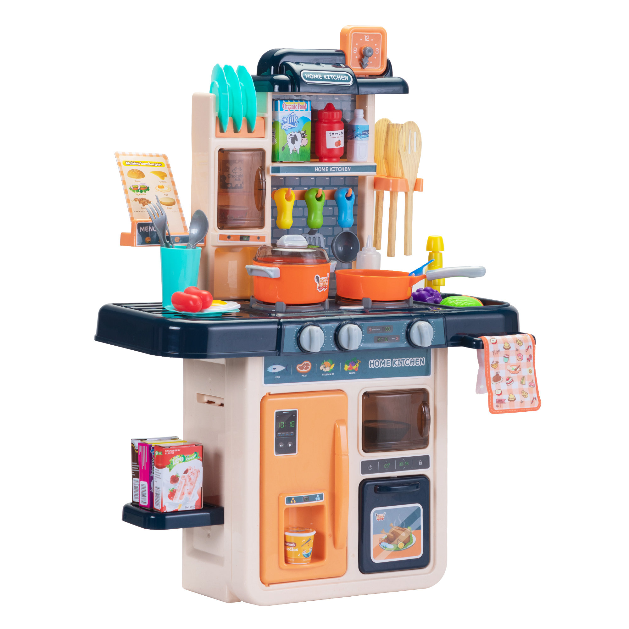 Tobbi Pretend Little Kitchen Cooking Kid Kitchen Set & Reviews ...