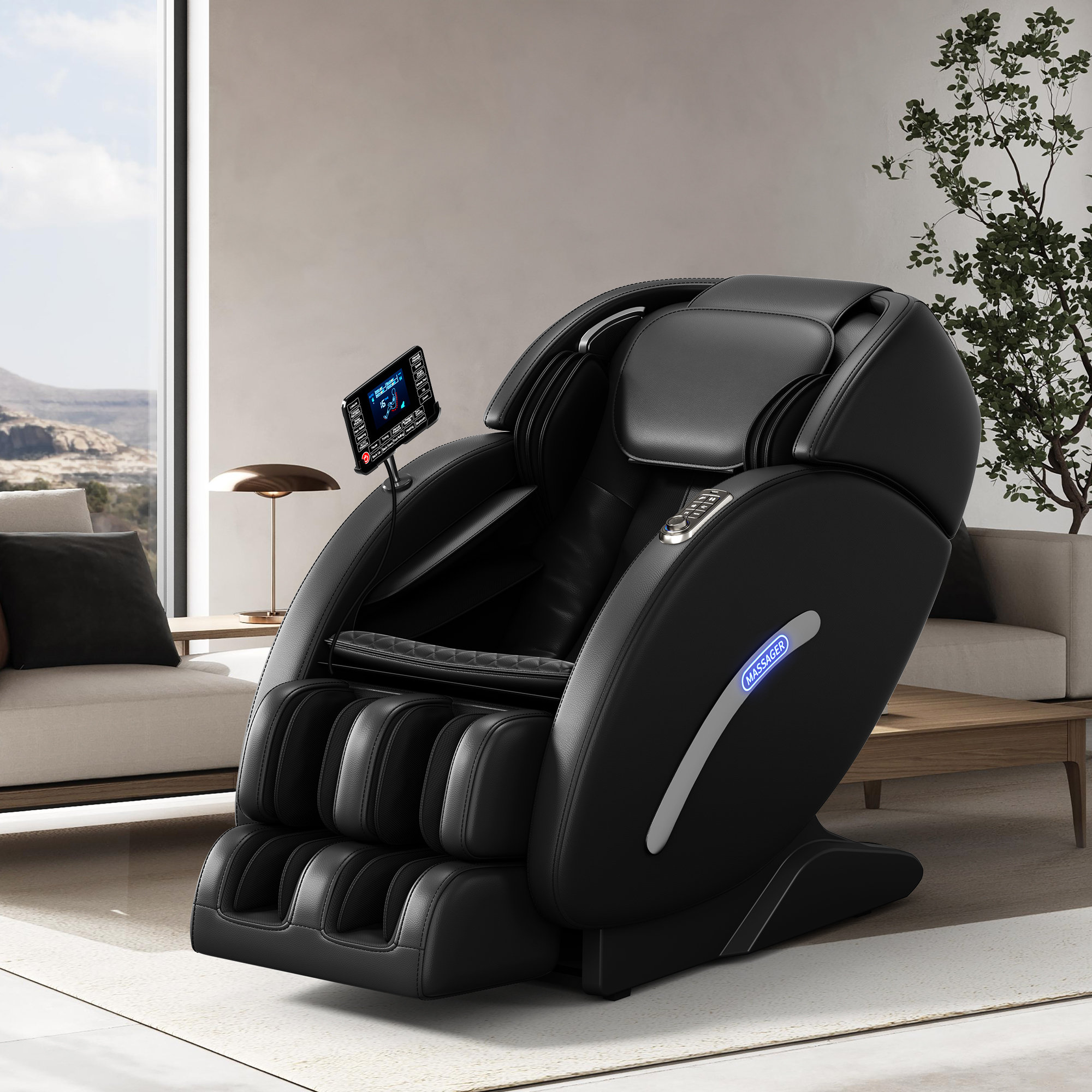 Inbox Zero Massage Chair Full Body, SL Track with 3D Massage Mechanism ...