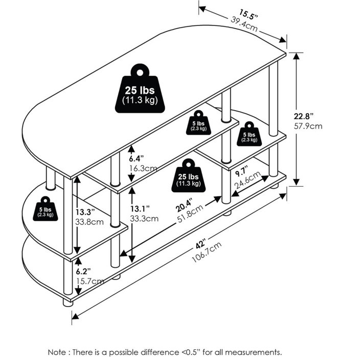 Trent Austin Design® Alpine TV Stand for TVs up to 48" & Reviews | Wayfair