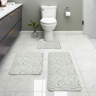 East Urban Home Grey and Mint Bathroom Rug Set 3 Pieces U-Shape ...