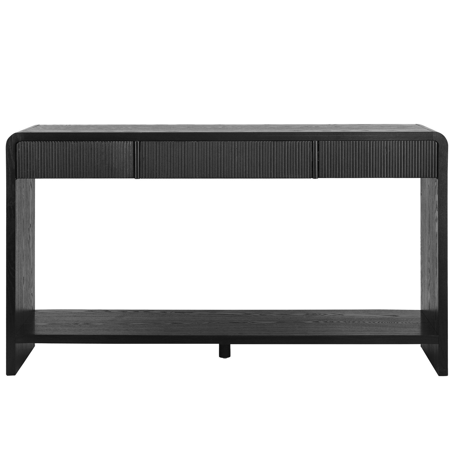 Latitude Run® Modern 3 - Drawer Console Table With Vertical Slats And ...