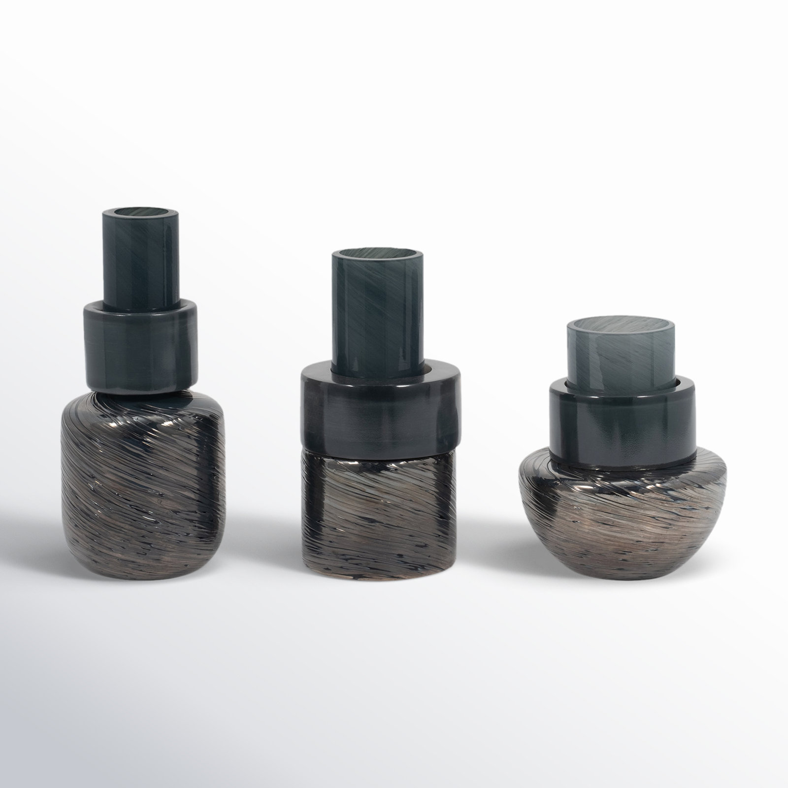 Joss & Main 6 and 8 and 9" Eden Glass Vases - Novelty, Contemporary ...