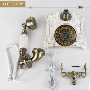 Bloomsbury Market Antique Phone European Style Vintage Telephone Retro ...