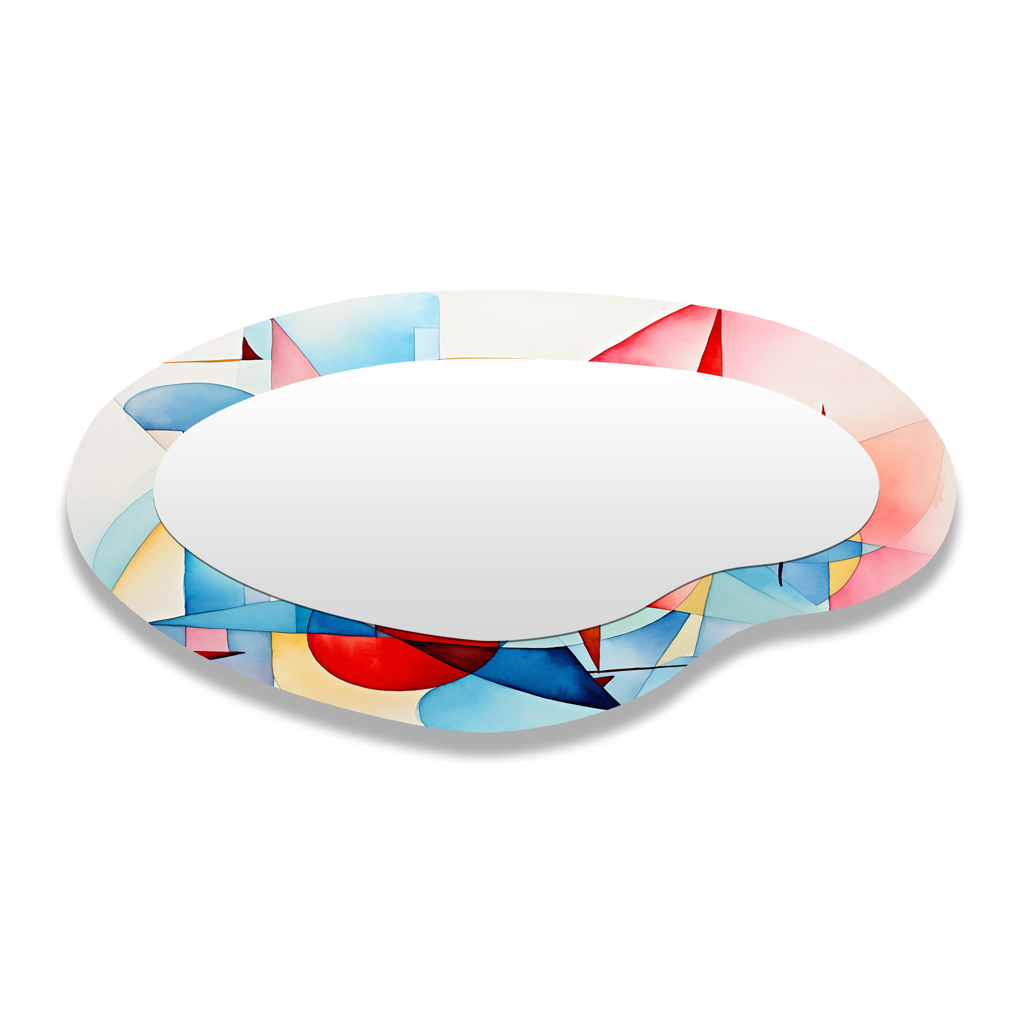 Ivy Bronx Cubic soft colors tiles I - Abstract Geometric Asymmetrical ...