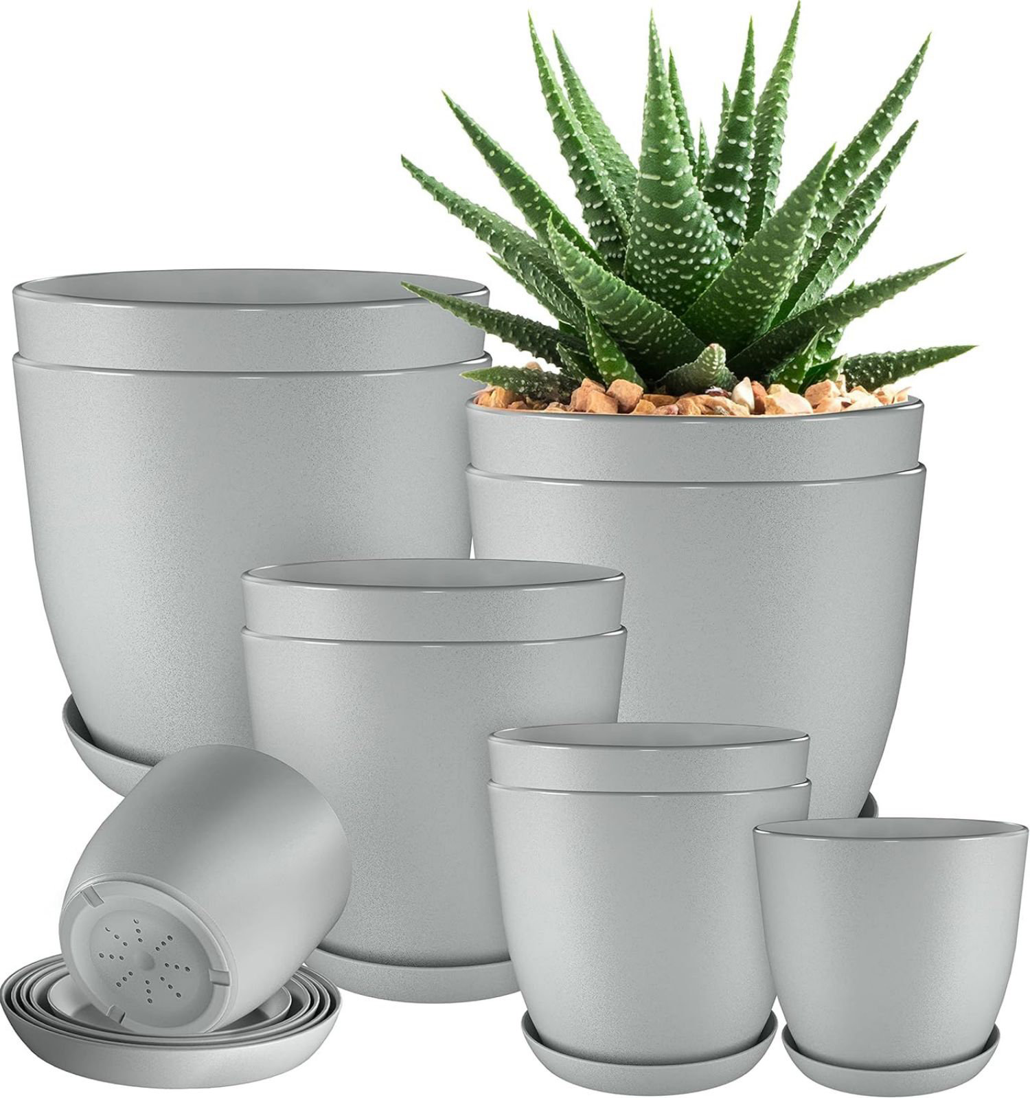 Ameriwood Plant Pots Indoor with Drainage,Pack of 10 | Wayfair