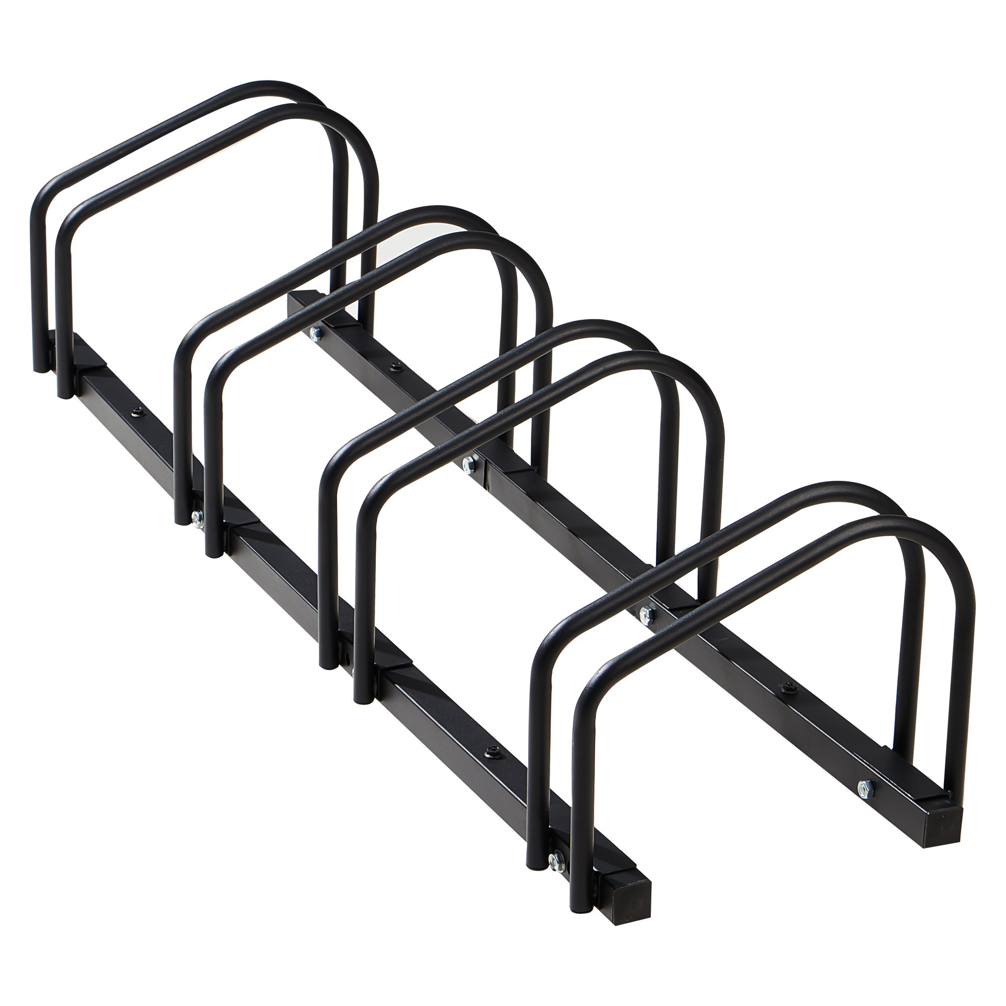 True & Tidy Bike Floor Stand and Holder for 4 Bikes & Reviews | Wayfair