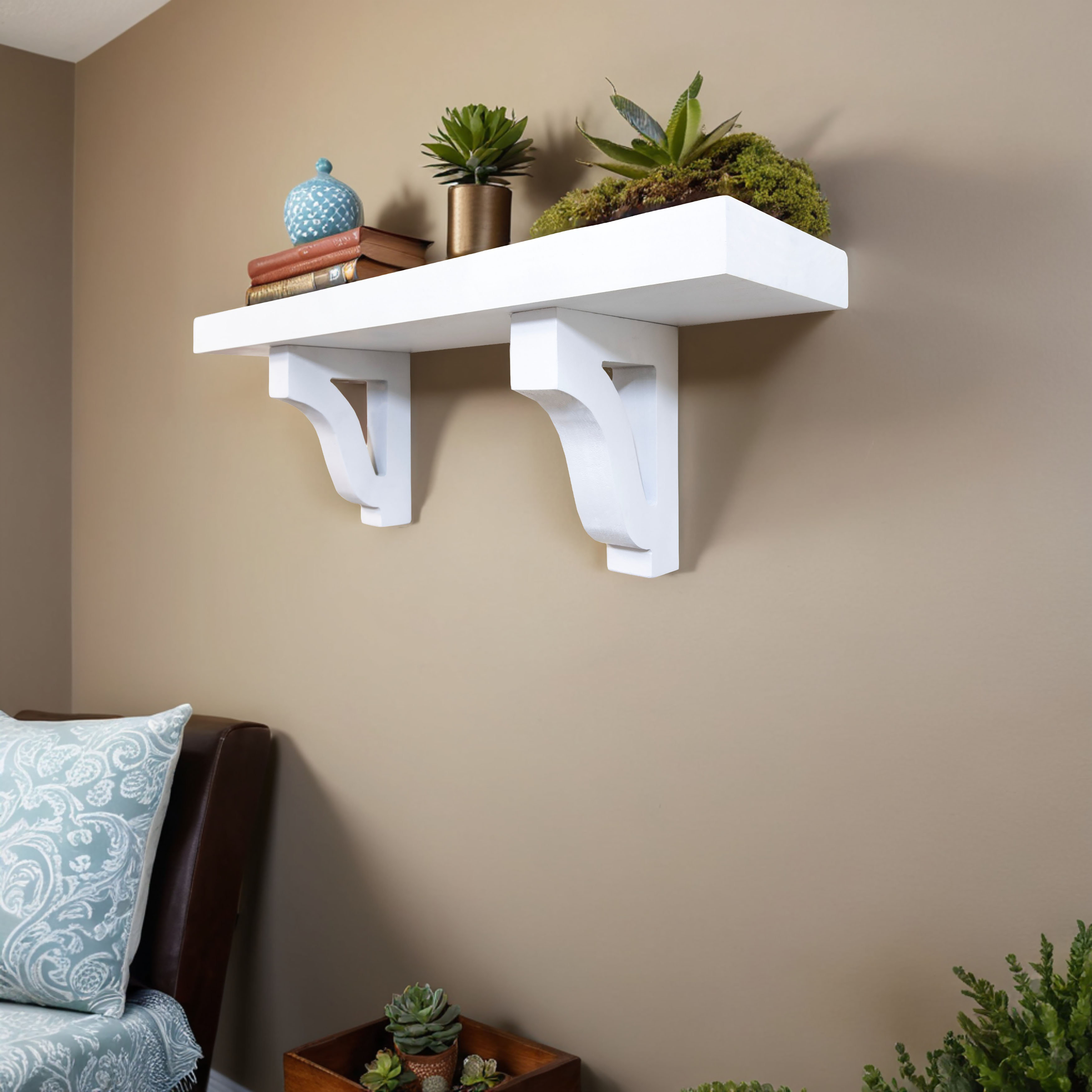 Modern Rustic Poplar Corbels(Set Of Two) - Wayfair Canada