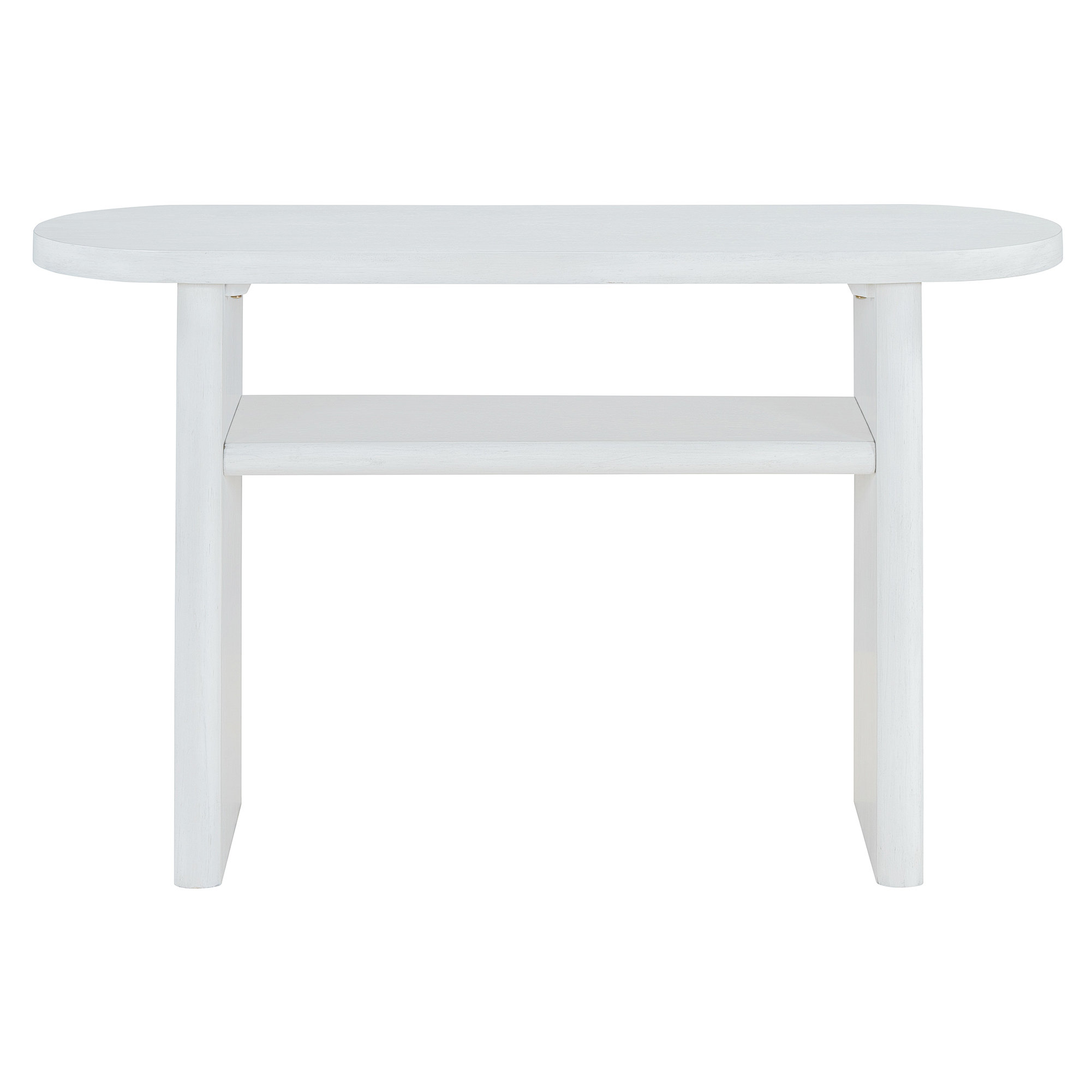 Hokku Designs Elegant Minimalist Console Table With Rounded Edges And ...