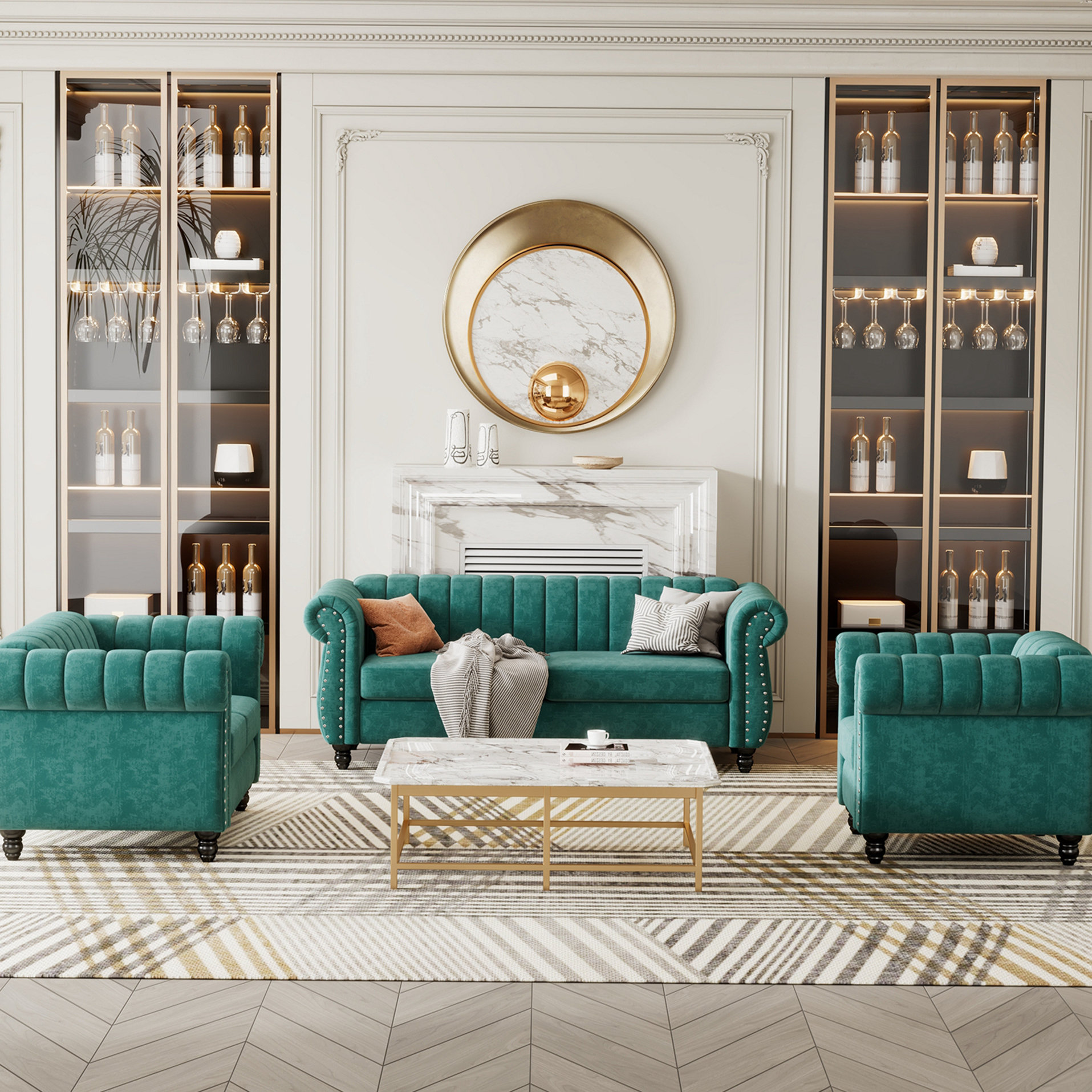 Rosdorf Park Jennene 3 - Piece Living Room Set | Wayfair
