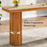 Ebern Designs 62.9 Inch Bar Table Wood Counter Height Pub Table | Wayfair