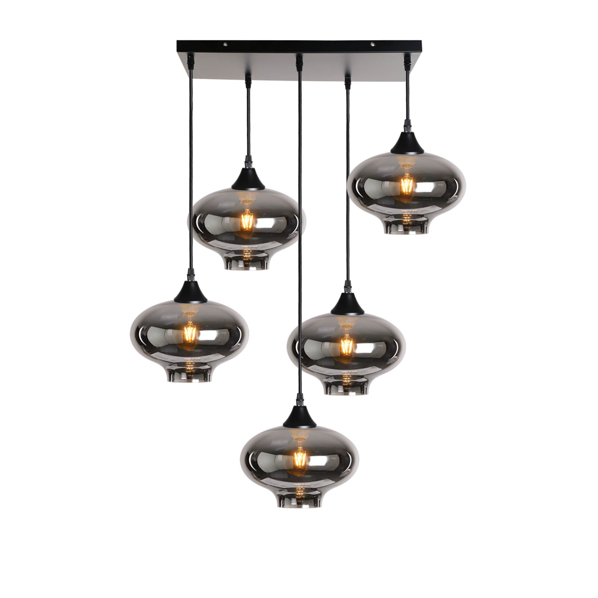 Unique 5-light 5-Light Cluster Geometric Pendant | Wayfair.co.uk