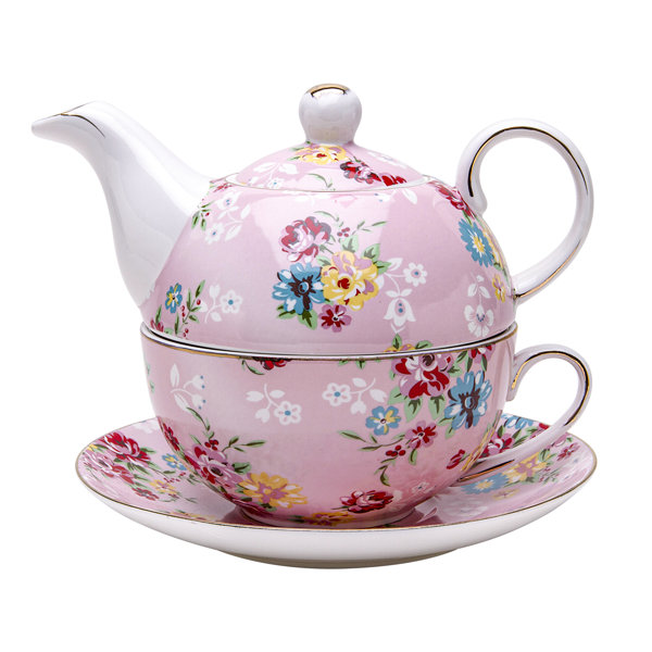 Grace's Tea Ware Porcelain Tea For One Set | Wayfair