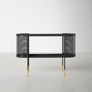 Black Metal Console Tables You'll Love | Wayfair