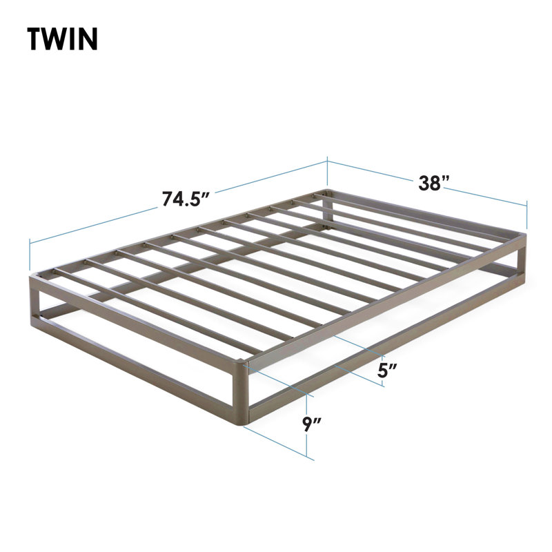 Alwyn Home Miah 9'' Steel Platform Bed & Reviews | Wayfair