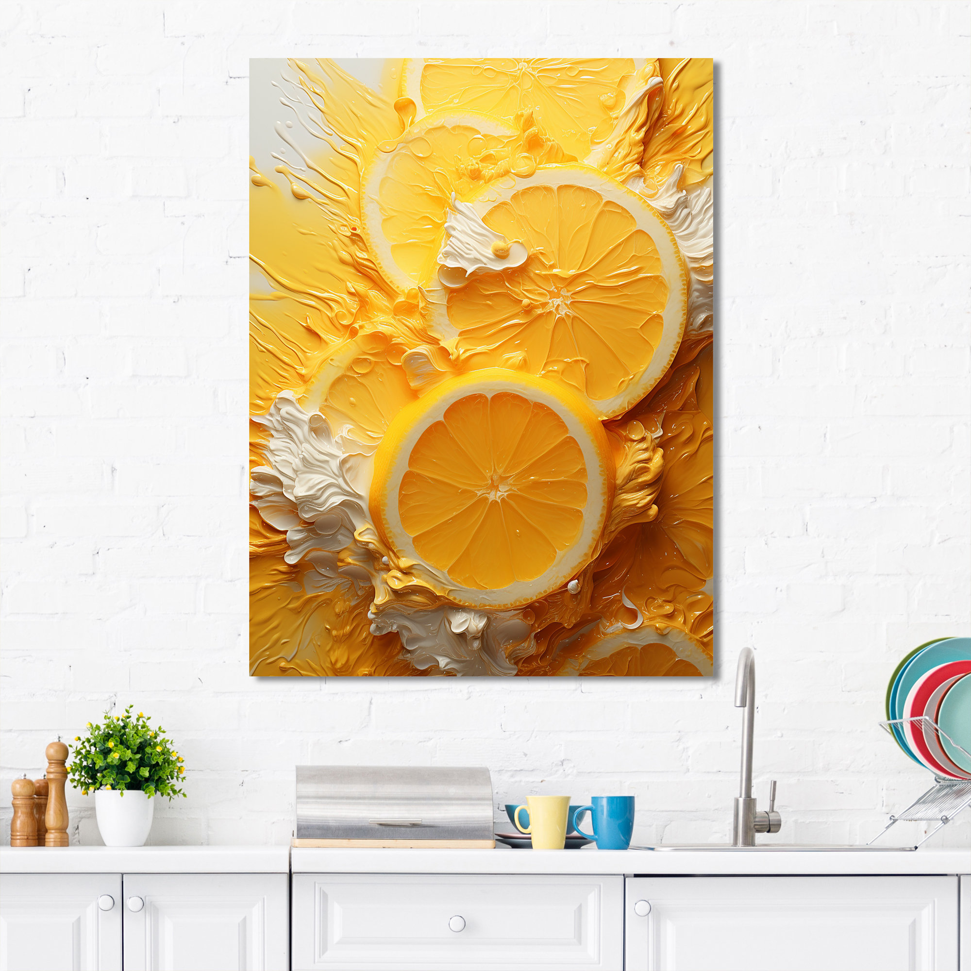 August Grove® Lemon Citrus Serenity VI - Fruits Wall Art | Wayfair