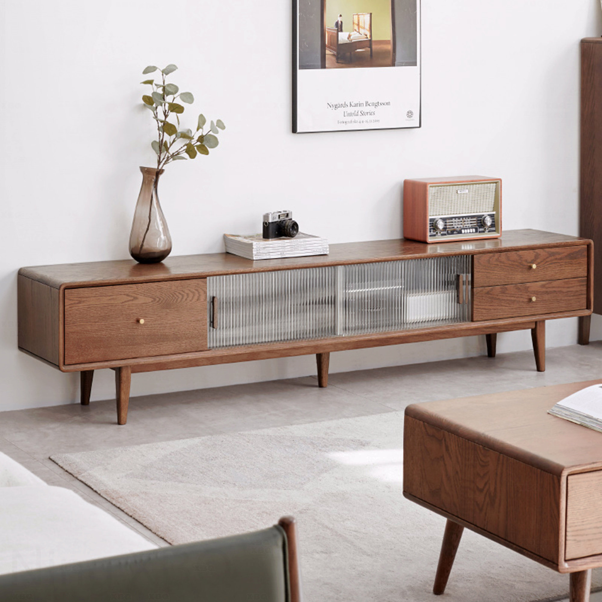 Foundry Select Walnut Color North America A Grade Solid Red Oak TV ...