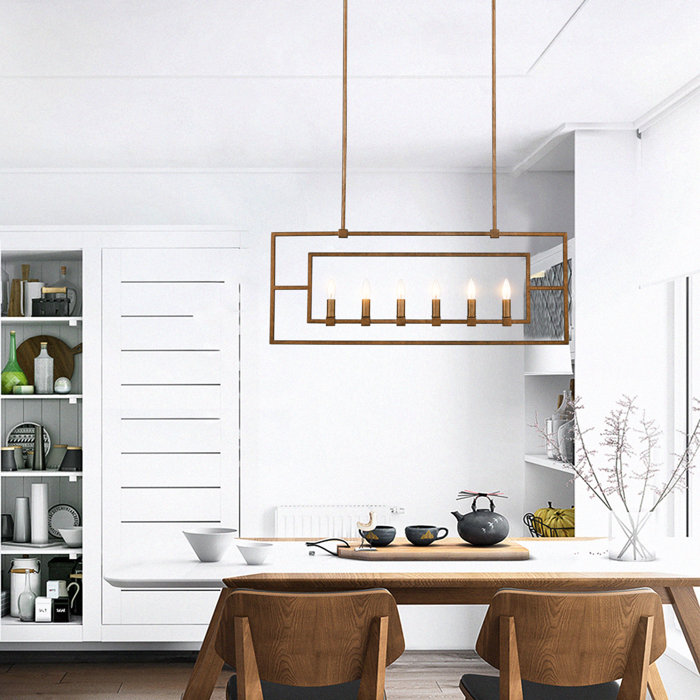 Gracie Oaks Alatea 6 - Light Dimmable Kitchen Island Classic ...