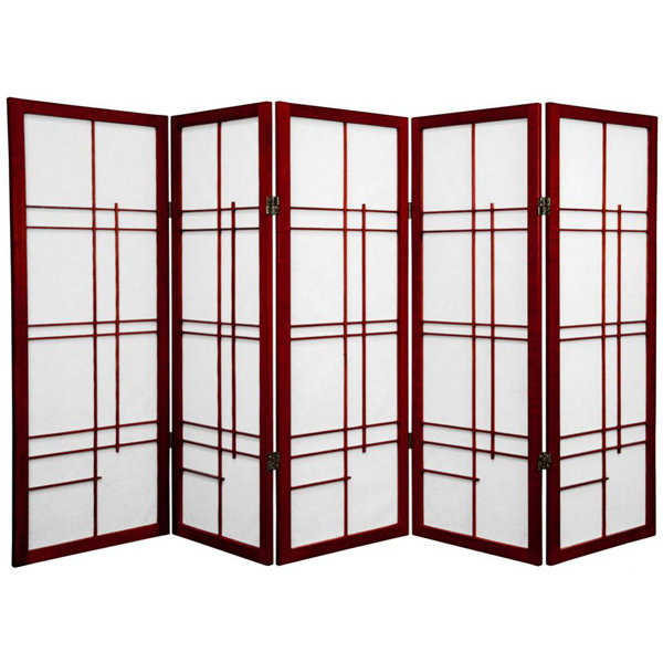 World Menagerie Clara 4 Ft. Short Rice Paper Folding Screen & Reviews ...