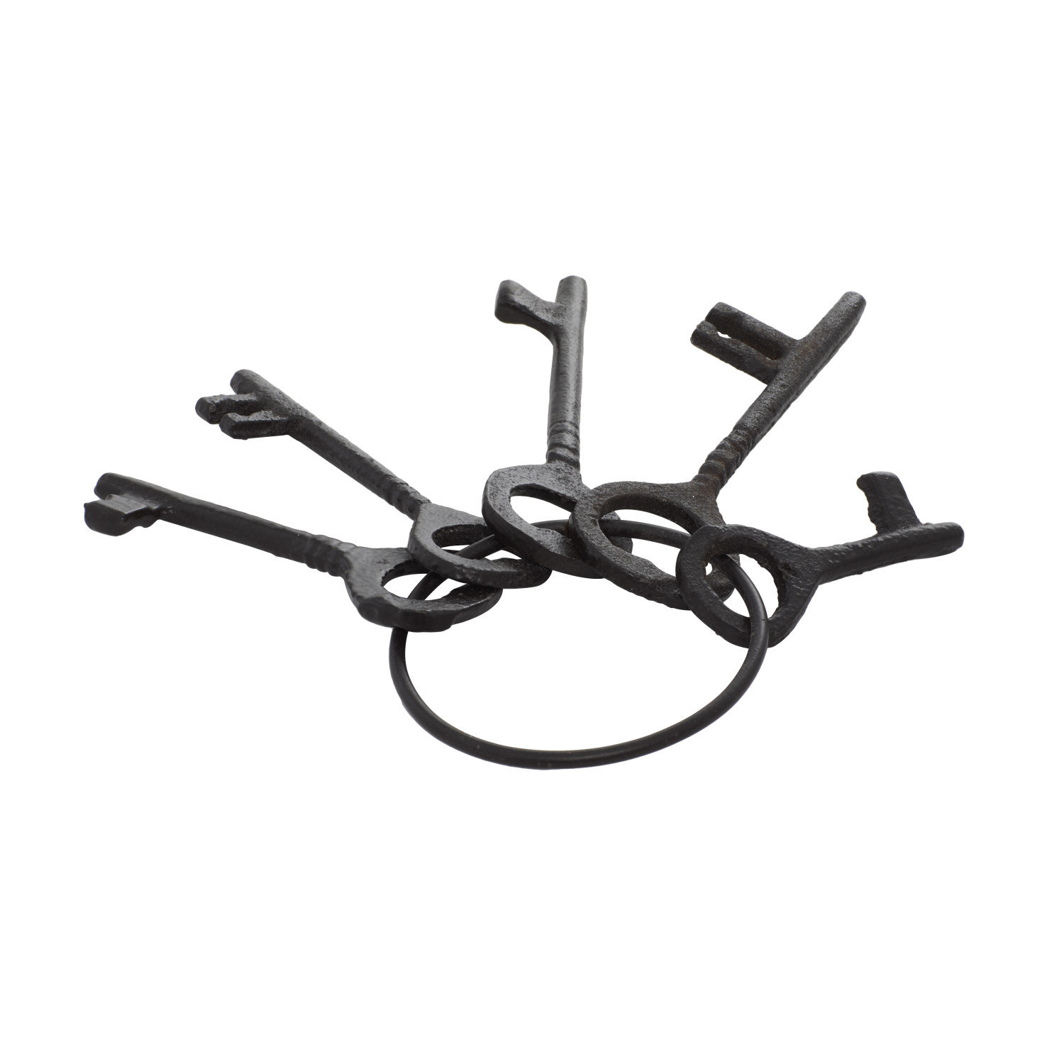 Novogratz Set Of 5 Black Aluminum Industrial Keys, 8" X 3" & Reviews ...