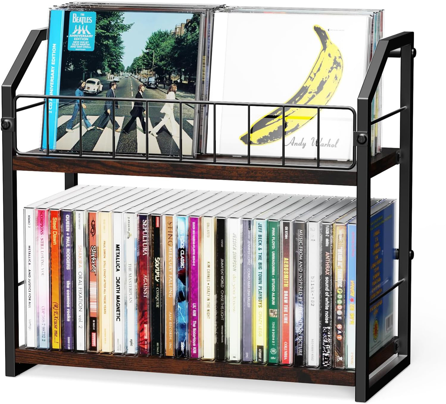 Latitude Run® 2-Tier CD Storage Rack – Multi-Purpose Countertop ...