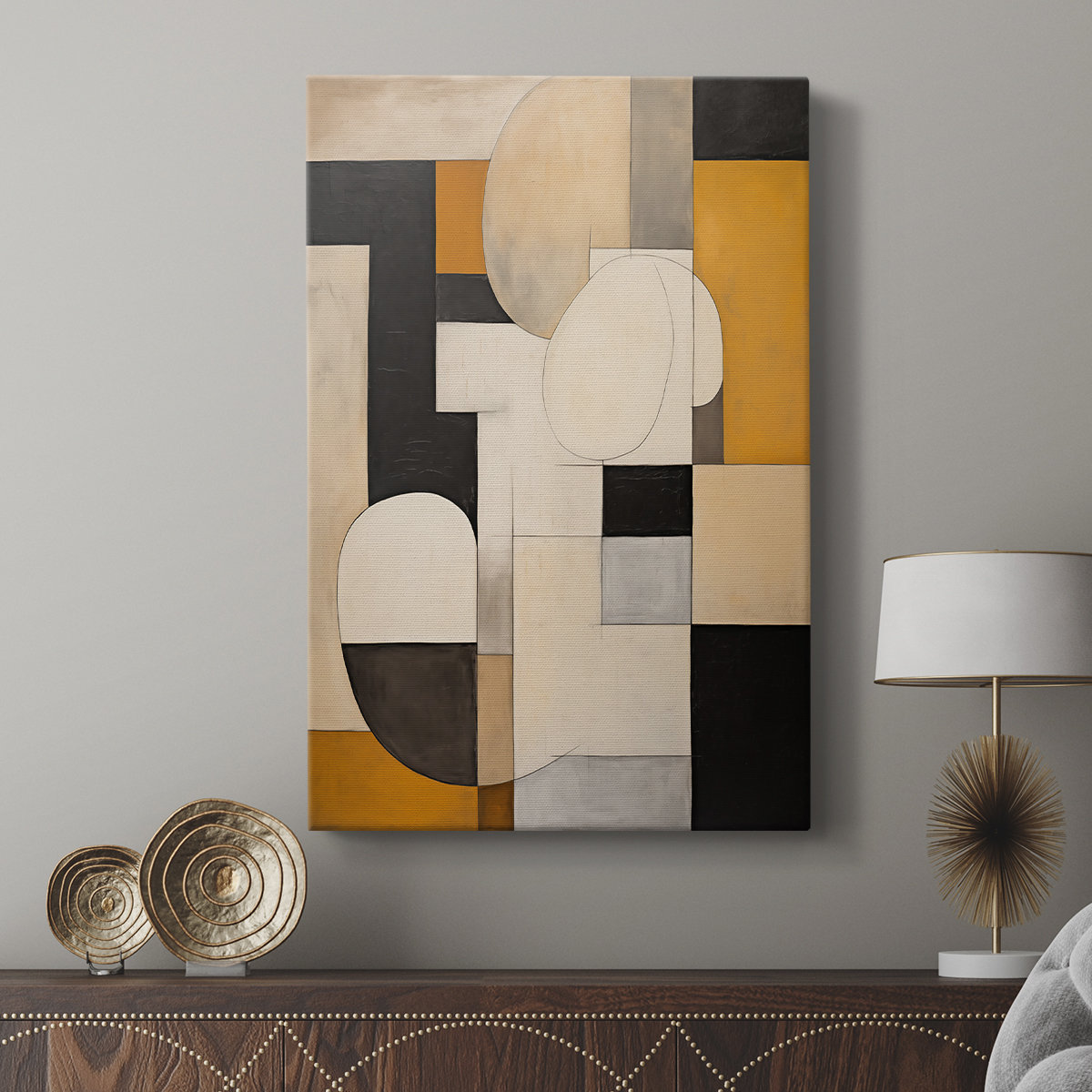 Wrought Studio ABSTRACT Series DVI -Custom Wrapped Gallery Cavas - Wayfair Canada