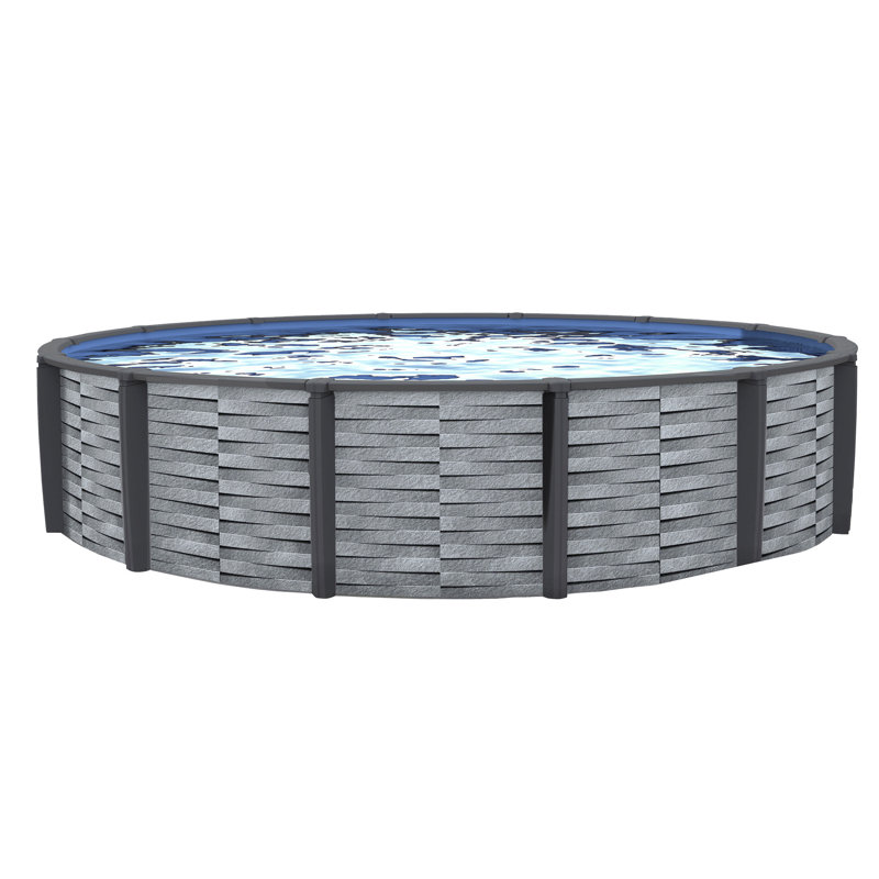 Blue Wave Affinity Round Rail Resin Swimming Pool Package & Reviews ...