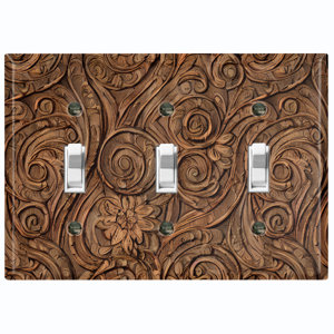 WorldAcc Brown Wood Pattern Tree Bark Print Nature Themed 3 - Gang ...