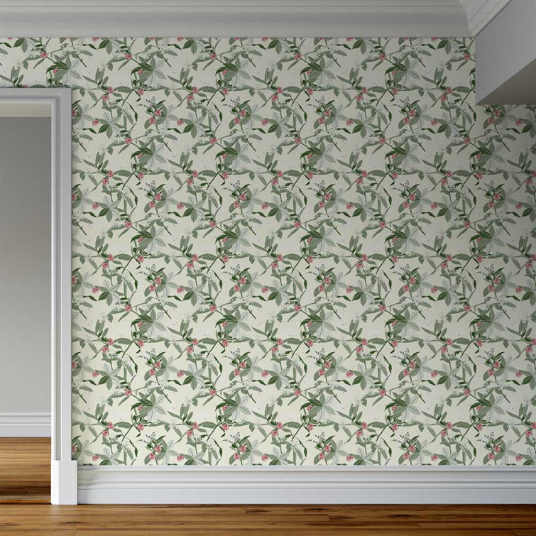 Ebern Designs Aasma 3m x 1.2m Textured Matte Peel and Stick Wallpaper ...