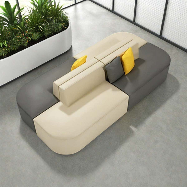 CoyNet Sofa Boutique Creative casual double-sided reception sofa | Wayfair