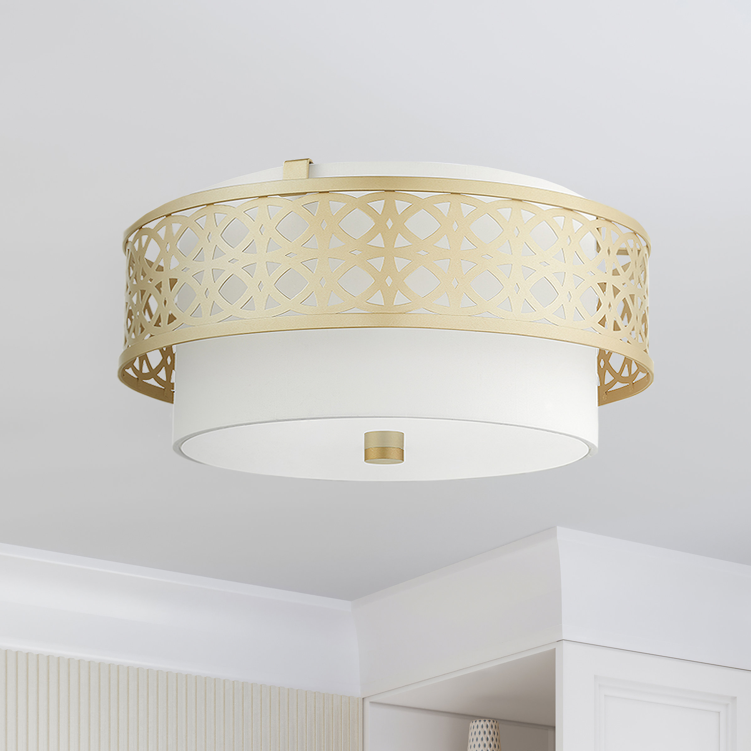 Willa Arlo™ Interiors Eraman 3-Light 16" Flush Mount - Wayfair Canada