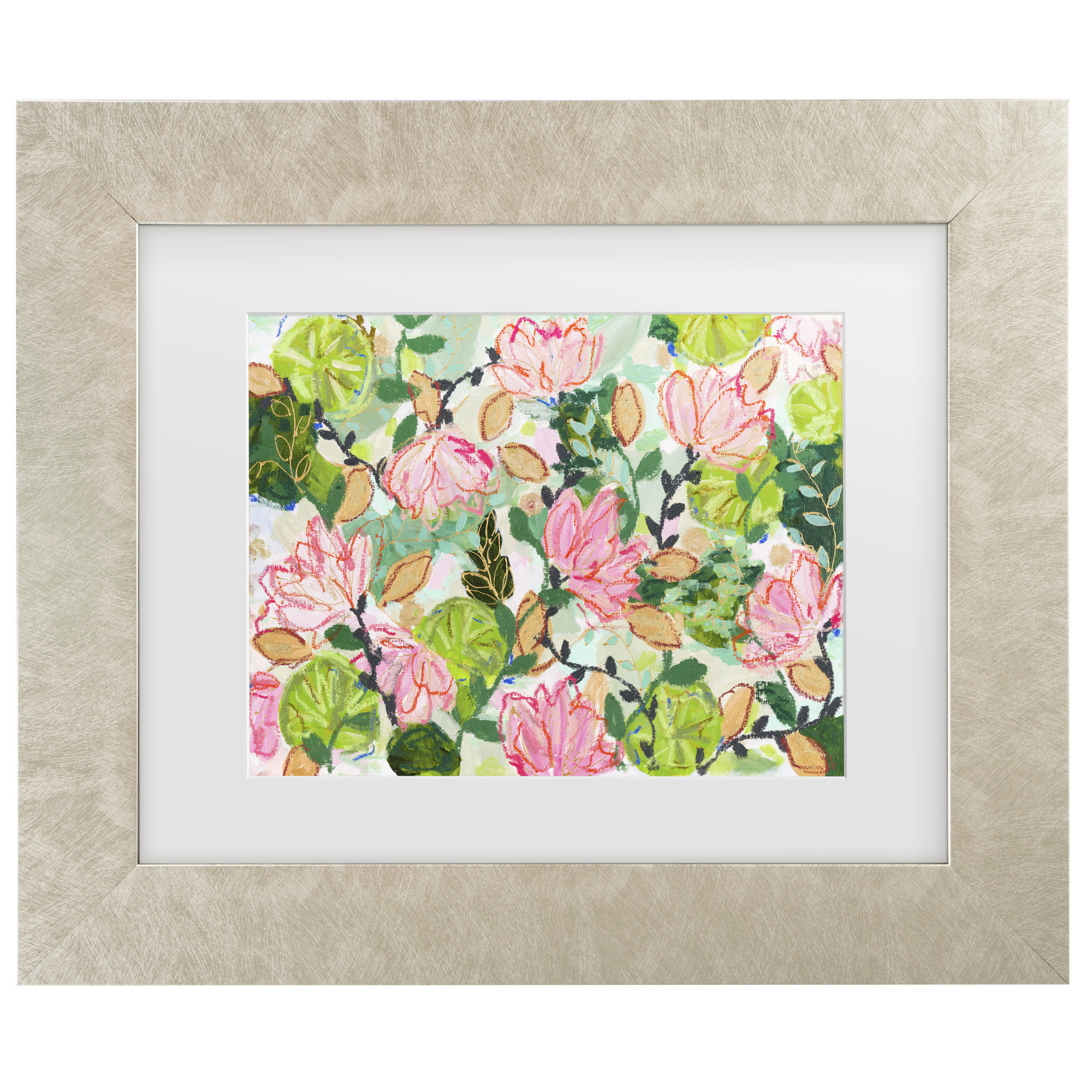 Ebern Designs Bolog Carrie Schmitt In The Flow Matted Framed Art | Wayfair
