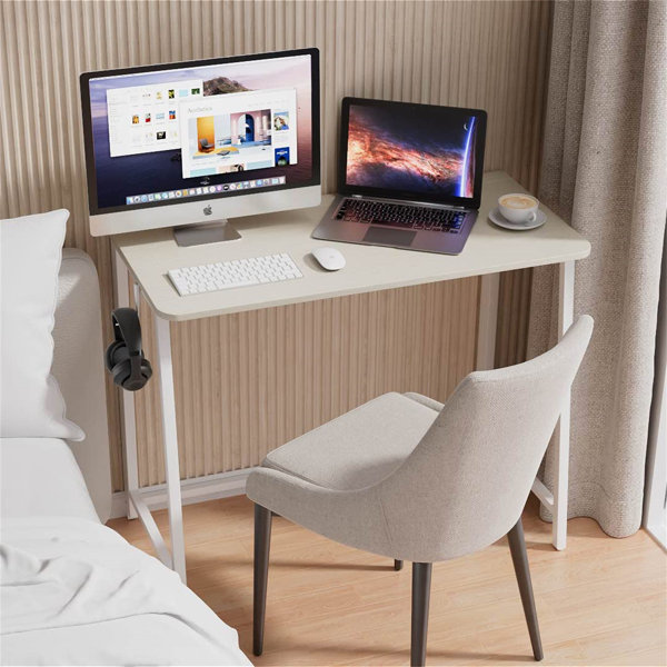 17 Stories Folding Computer Desk,Small Writing Foldable Desk 80Cm,Space ...