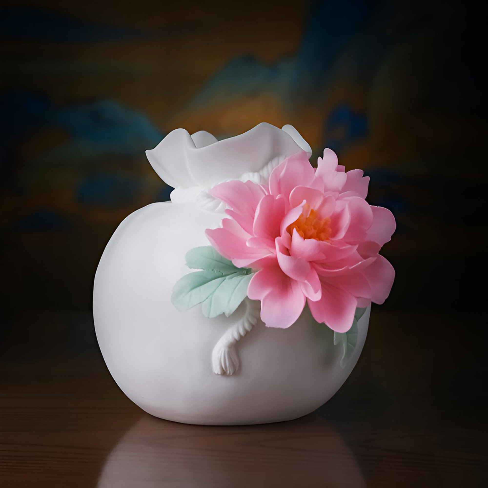 Lark Manor™ Exquisite Ceramic Peony Flower Vase – Elegant Home Art ...
