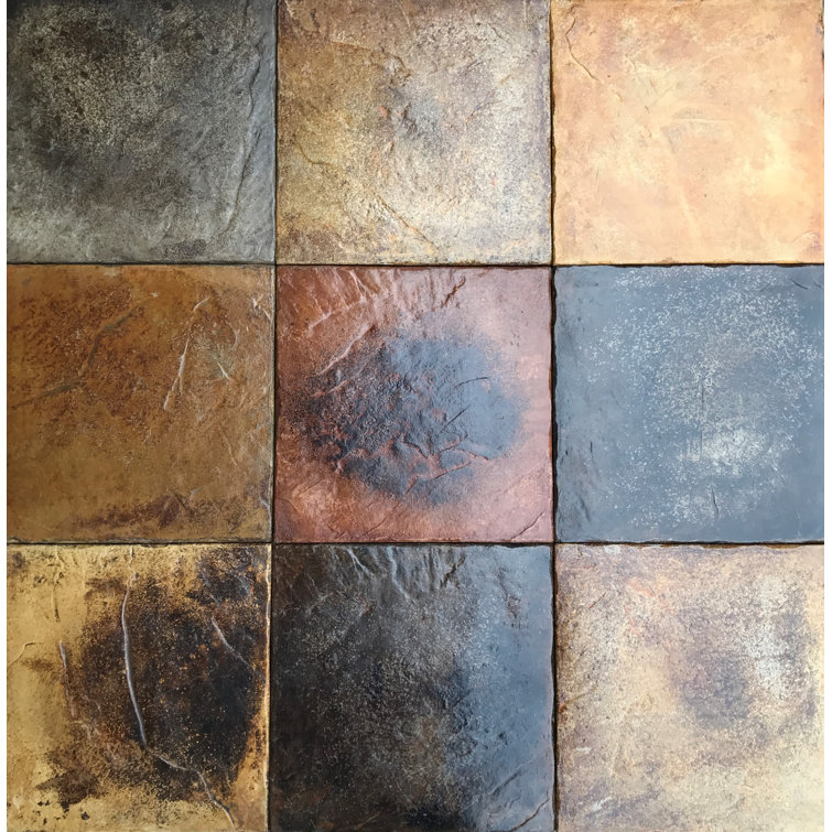 DekTek Tile Radiance 16'' L x 16'' W Tile - Tuscan Medley | Wayfair