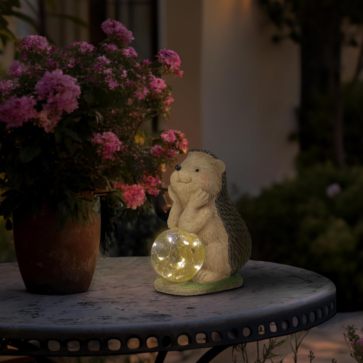Ophelia & Co. Solar Garden Sculpture-Statue Hedgehog | Wayfair