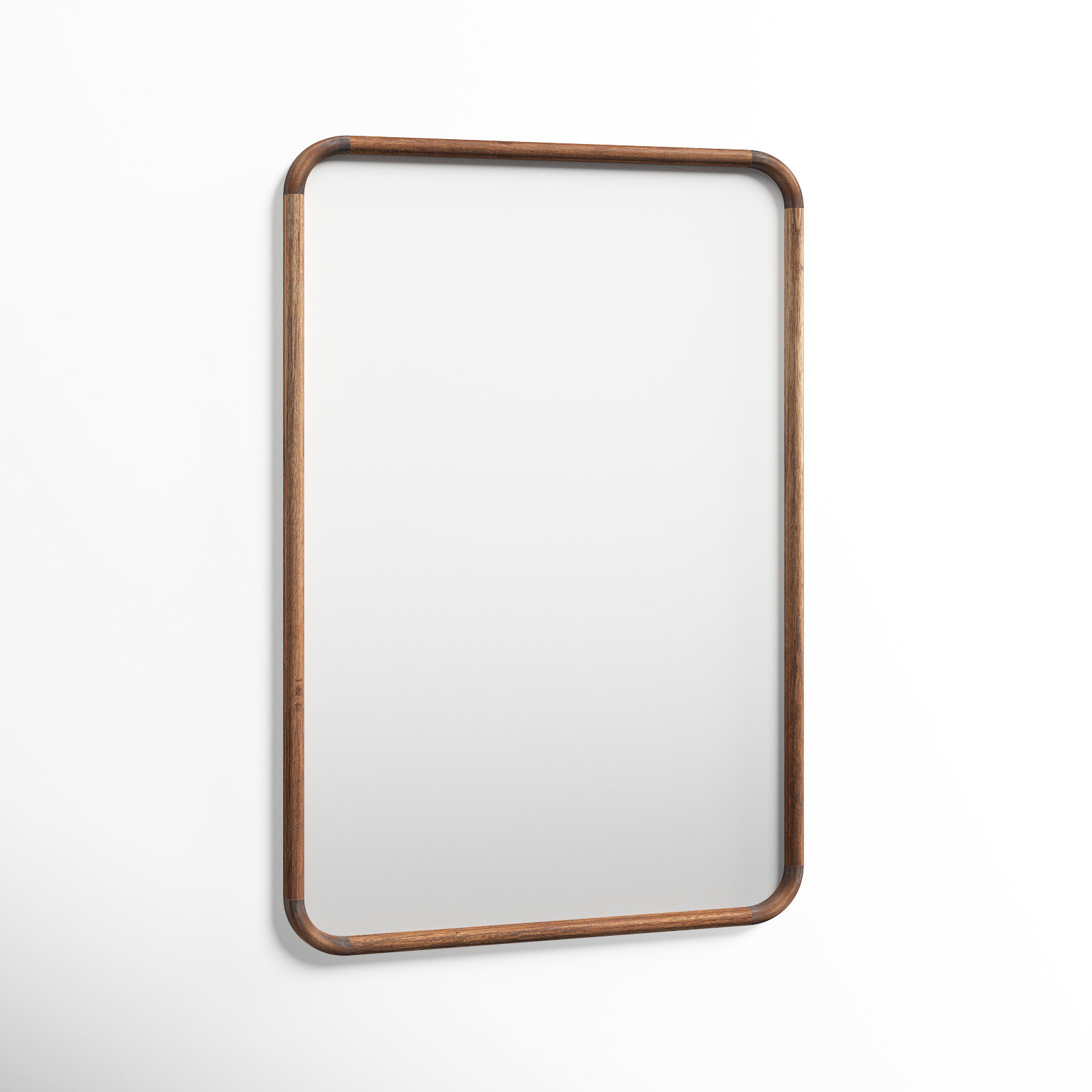 AllModern Fosette Wood Wall Mirror & Reviews | Wayfair