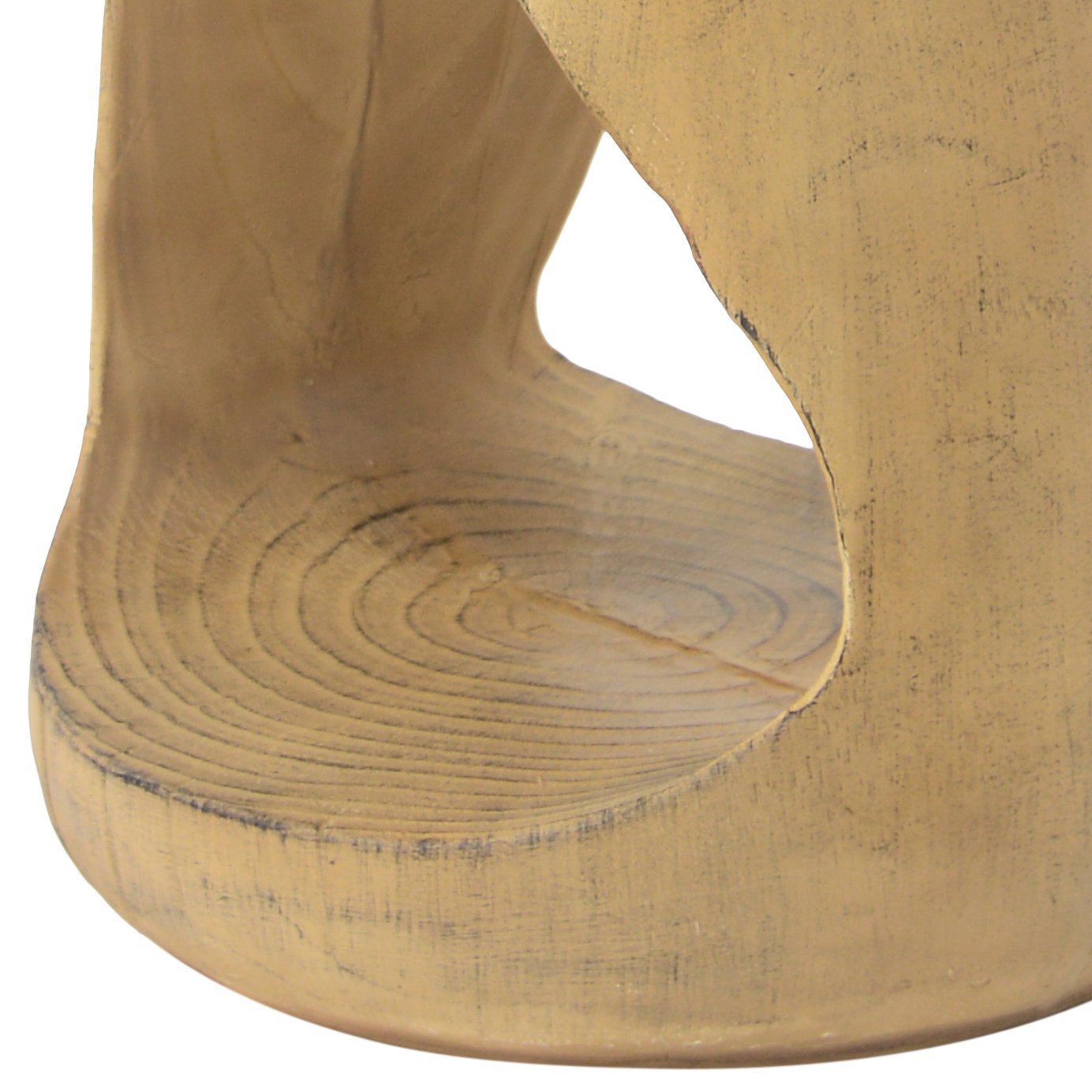 Ivy Bronx Modern Sculptural Side Stool with Open Base, Indoor/Outdoor ...