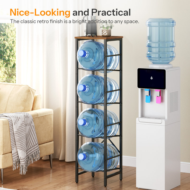 17 Stories 4 Tier 5 Gallon Water Jug Rack | Wayfair