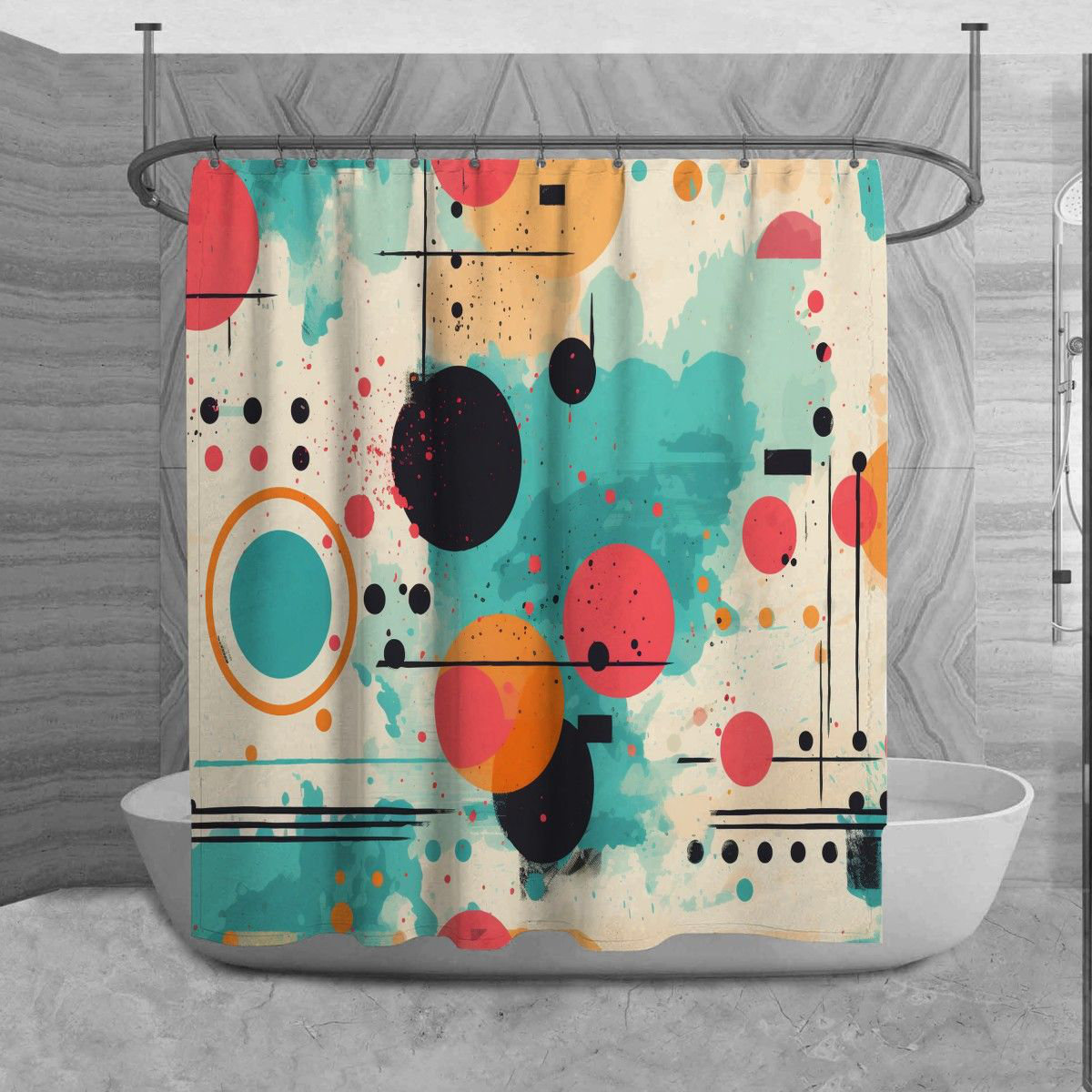 East Urban Home Rideau de douche Tekia - Wayfair Canada