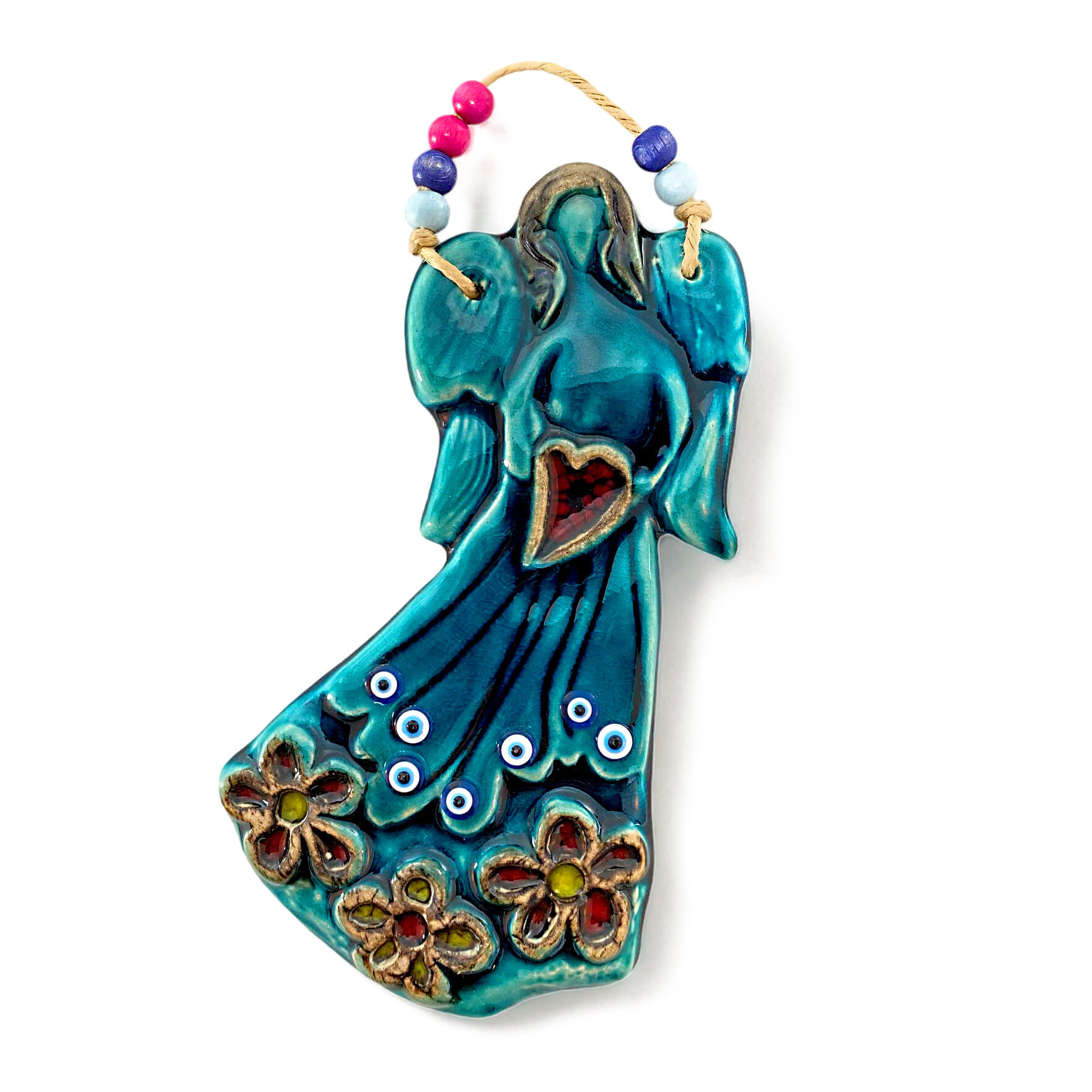 Bungalow Rose Ceramic Guarding Angel Wall Décor | Wayfair