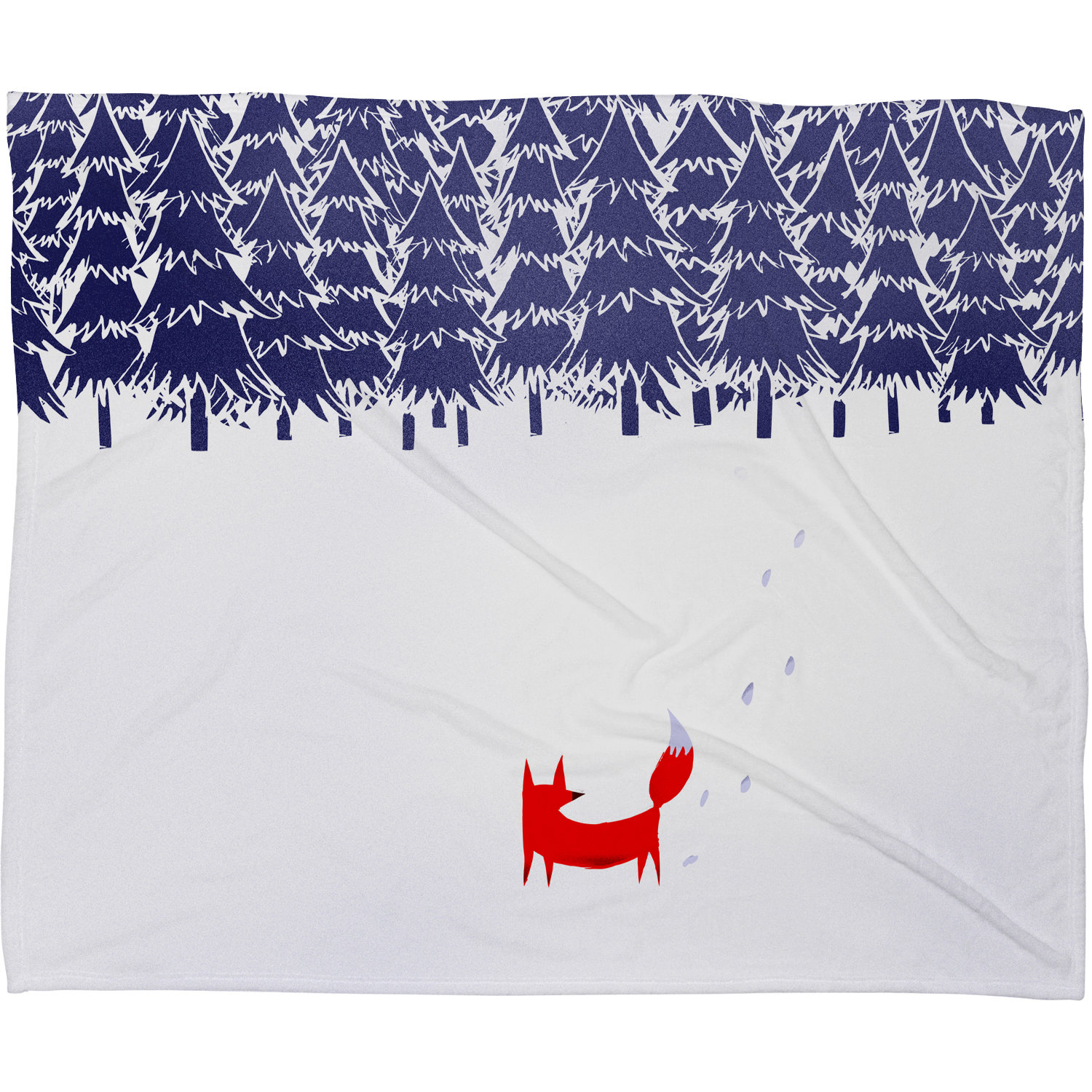 Deny Designs Alone In The Forest Plush Fleece Throw Blanket & Reviews ...