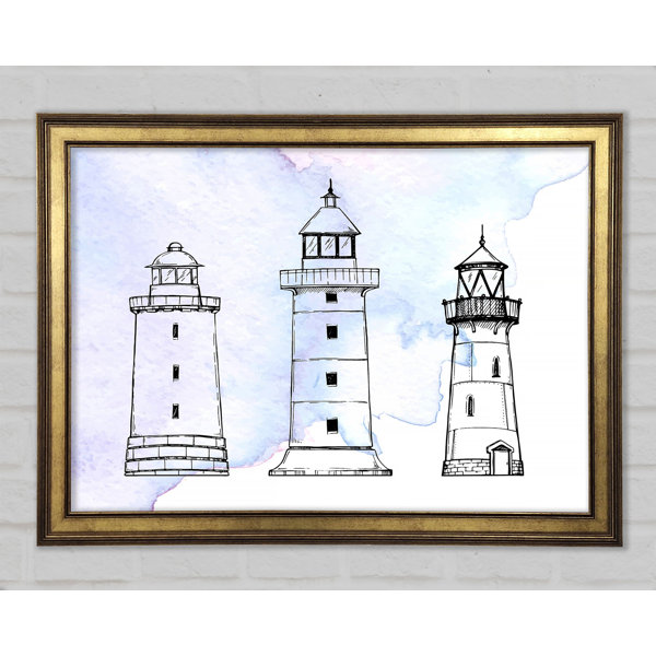 Breakwater Bay The Structure Of The Lighthouses - Single Picture Frame ...