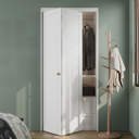 HOZONE White Primed Panel Solid score Bi-Fold Door With Installation ...