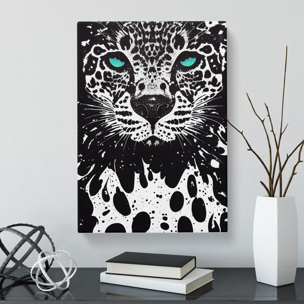 World Menagerie CAN-V0523-1343X Leopard Splatter Vol.3 - Wrapped Canvas ...