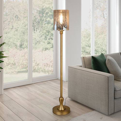 Silver Floor Lamps You'll Love | Wayfair